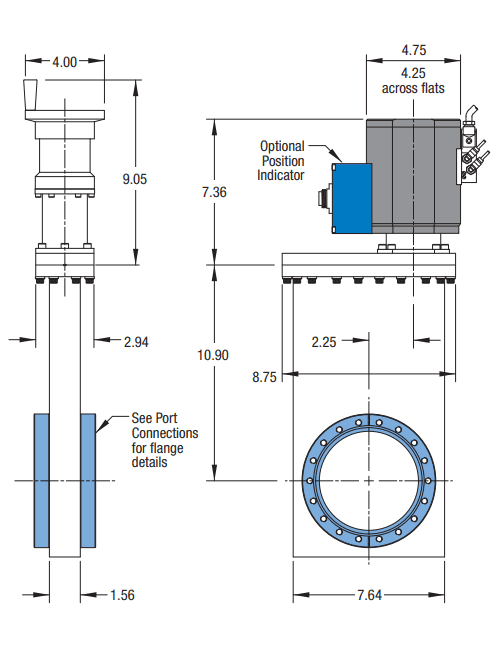 5 Inch Gate Valves – UHV/HV Stainless Steel Vacuum Valves | MDC Precision
